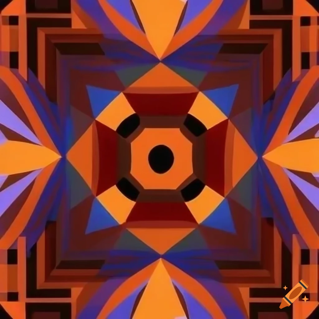 Victor vasarely geometric surrealist illusion architecture on Craiyon