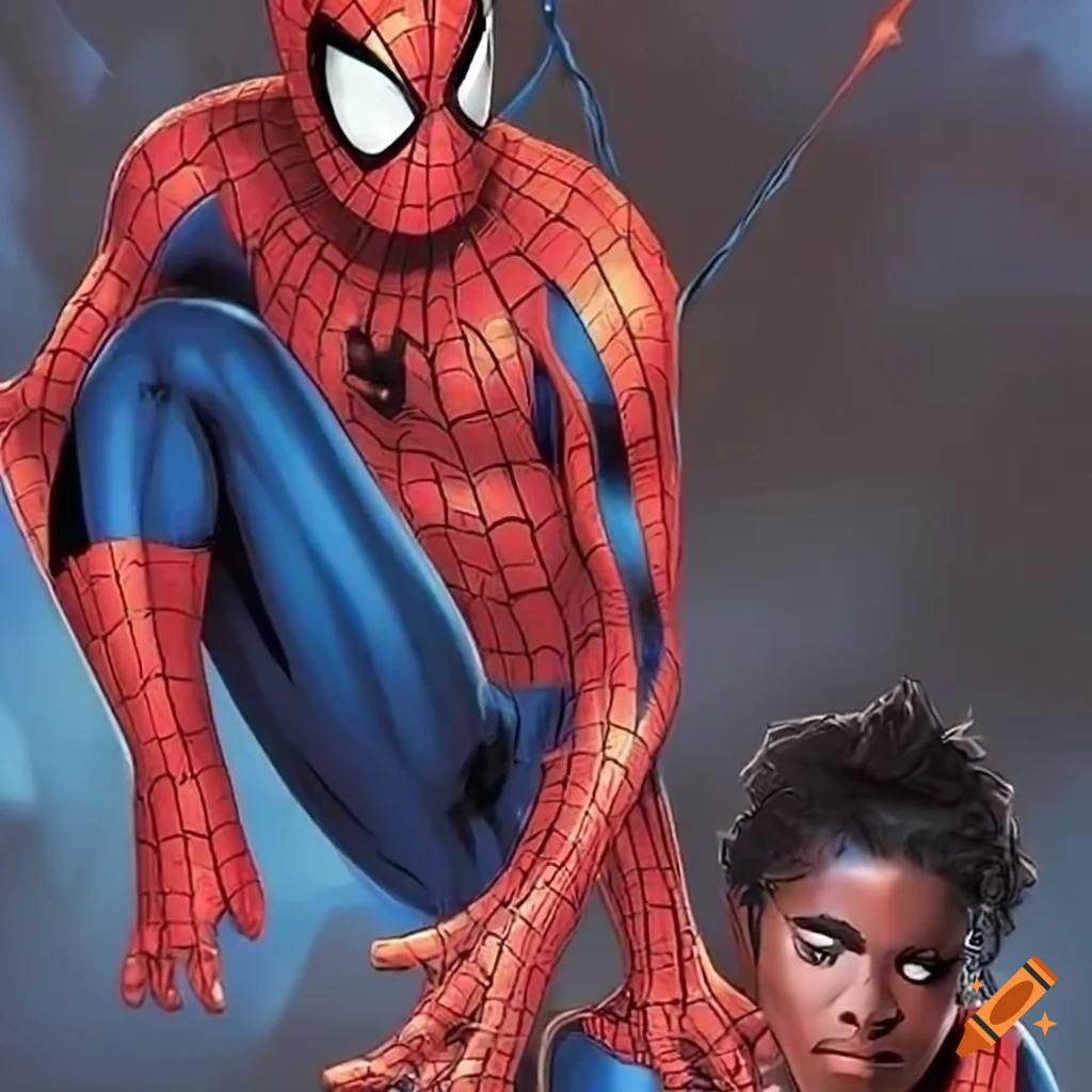 Michael jackson vs spiderman illustration