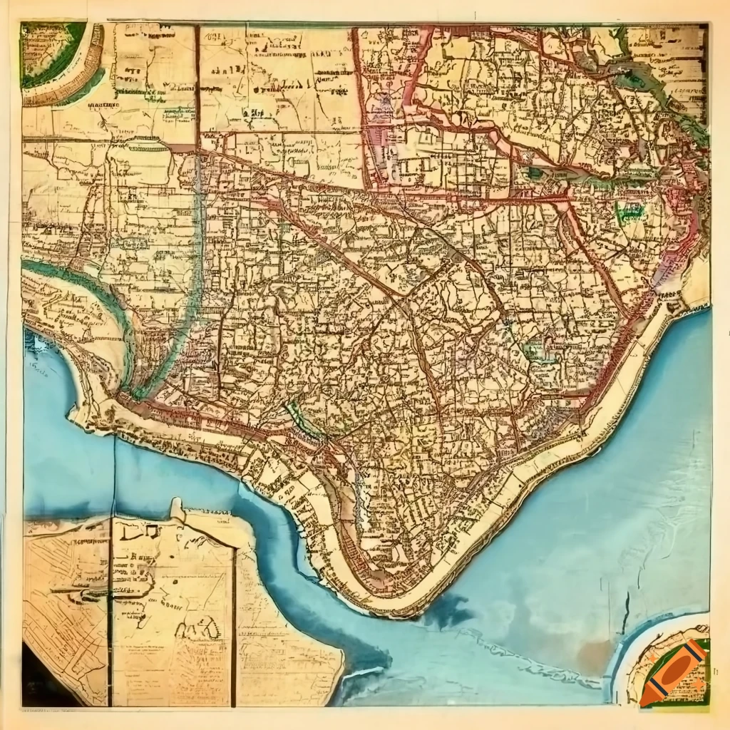 Map of thailand with famous landmarks on Craiyon