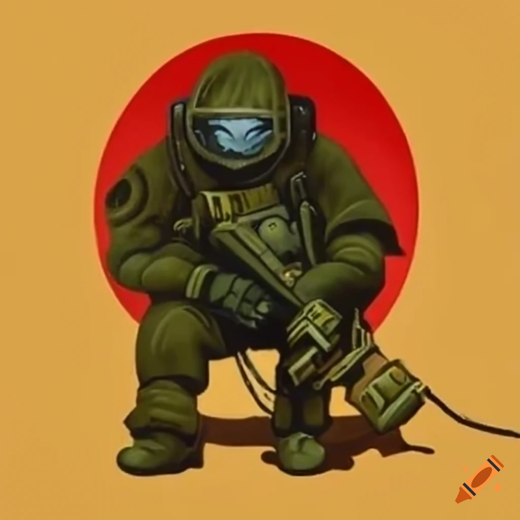 Image of a bomb disposal expert defusing a mine on Craiyon