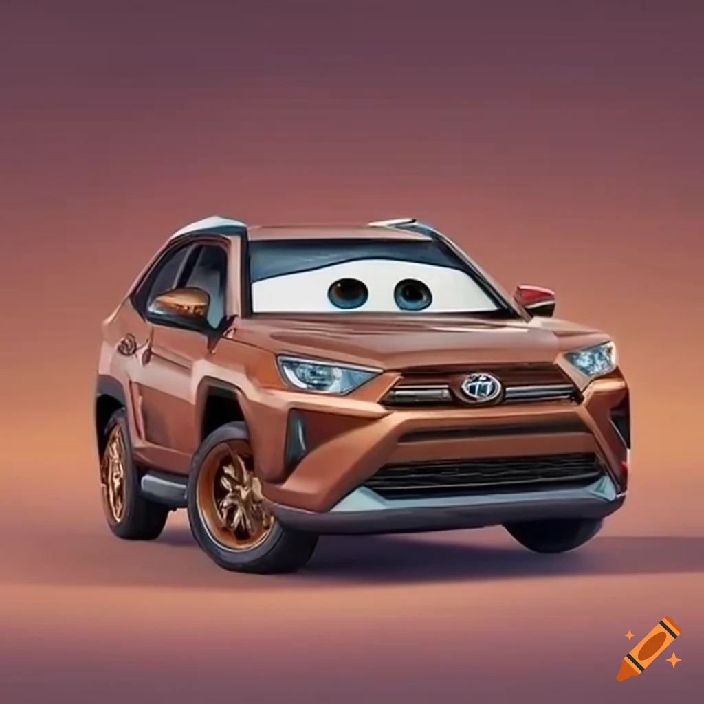 Character from the disney movie cars, brown toyota rav4
