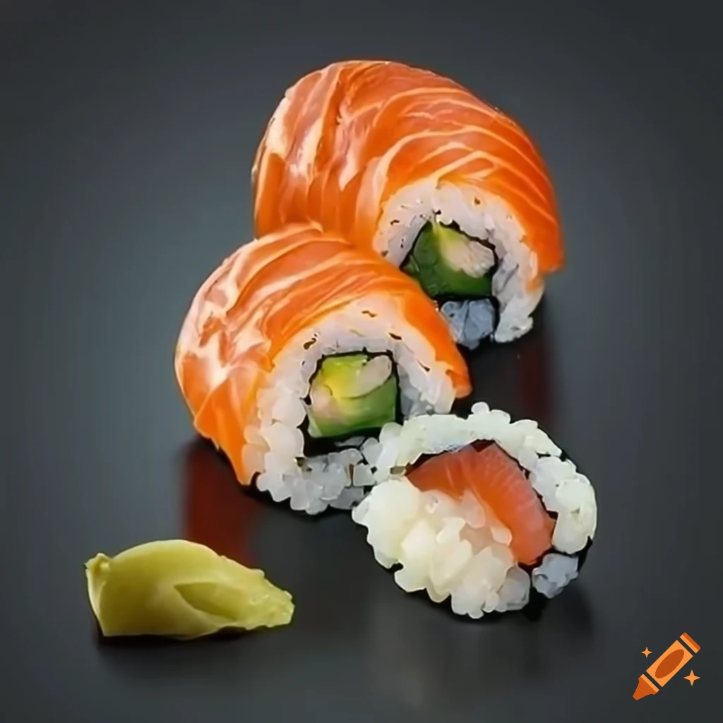 Delicious sushi platter