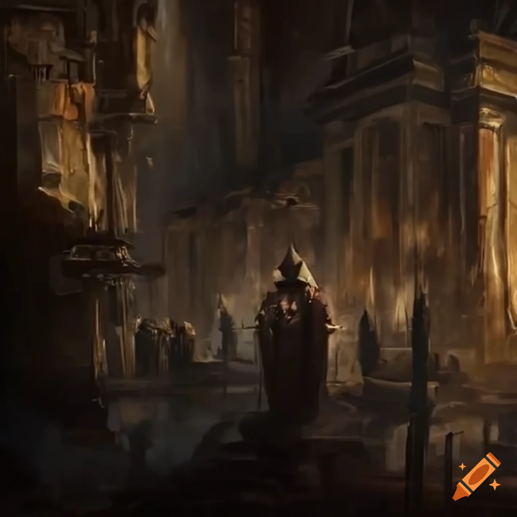 Dystopian steampunk fps horror game concept art on Craiyon