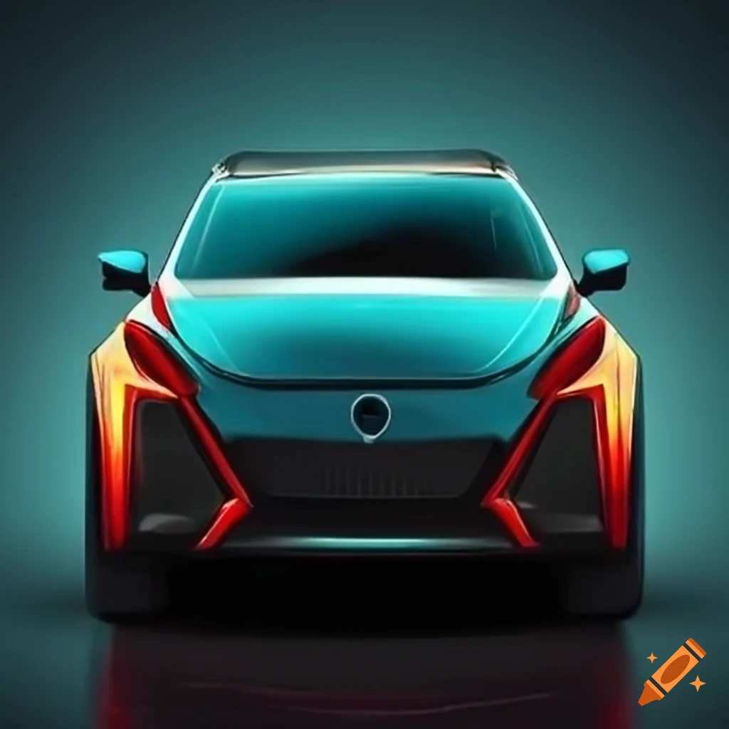 High-detail plymouth neon car 2024 on Craiyon