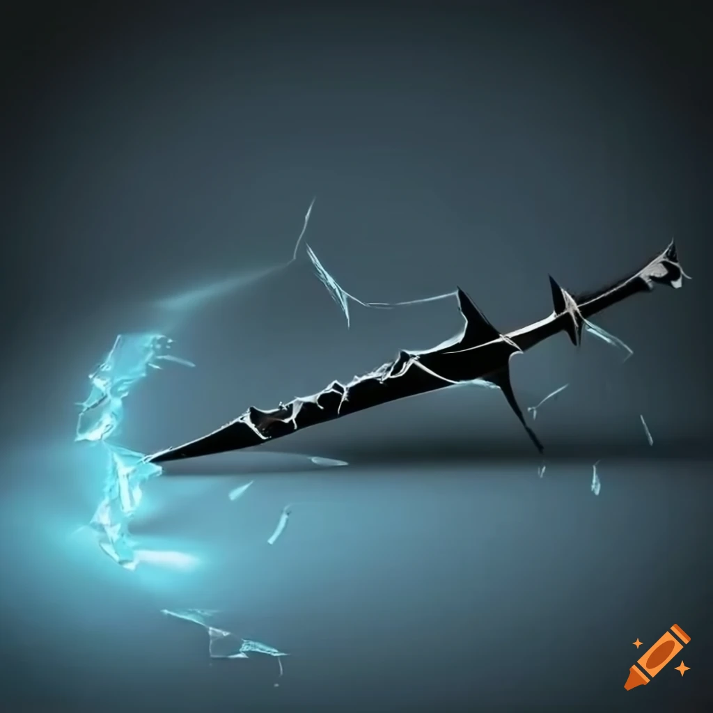 Artistic representation of a shattered glass hand on Craiyon