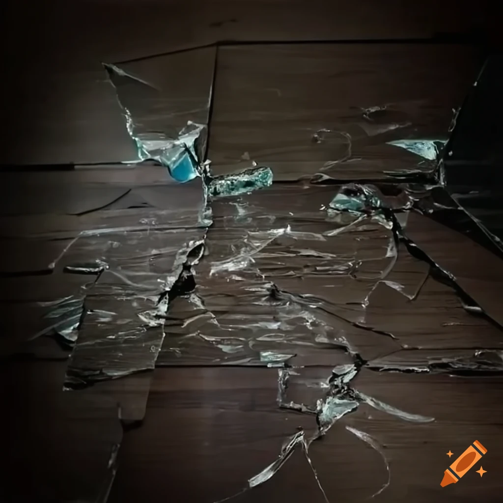 Pile of broken glass