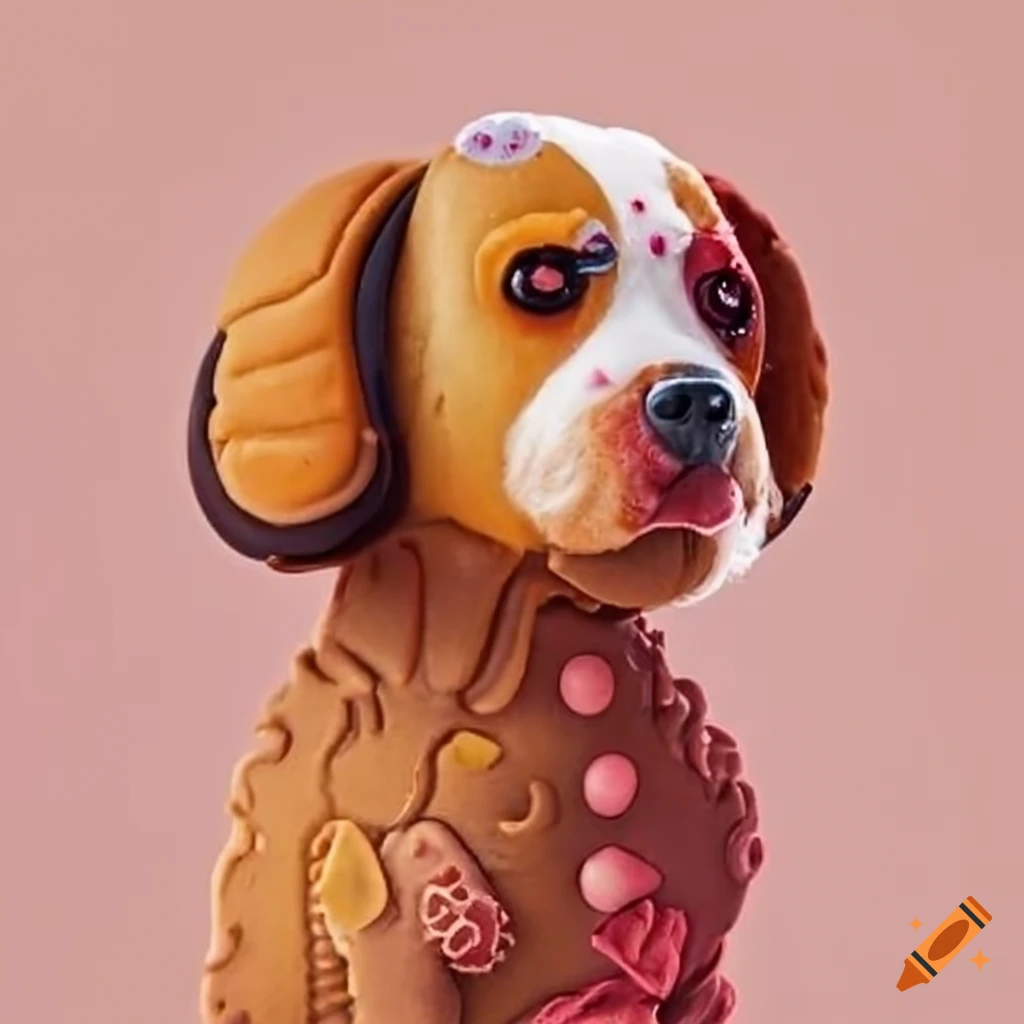 Vizsla dog digging near a ginseng plant on Craiyon