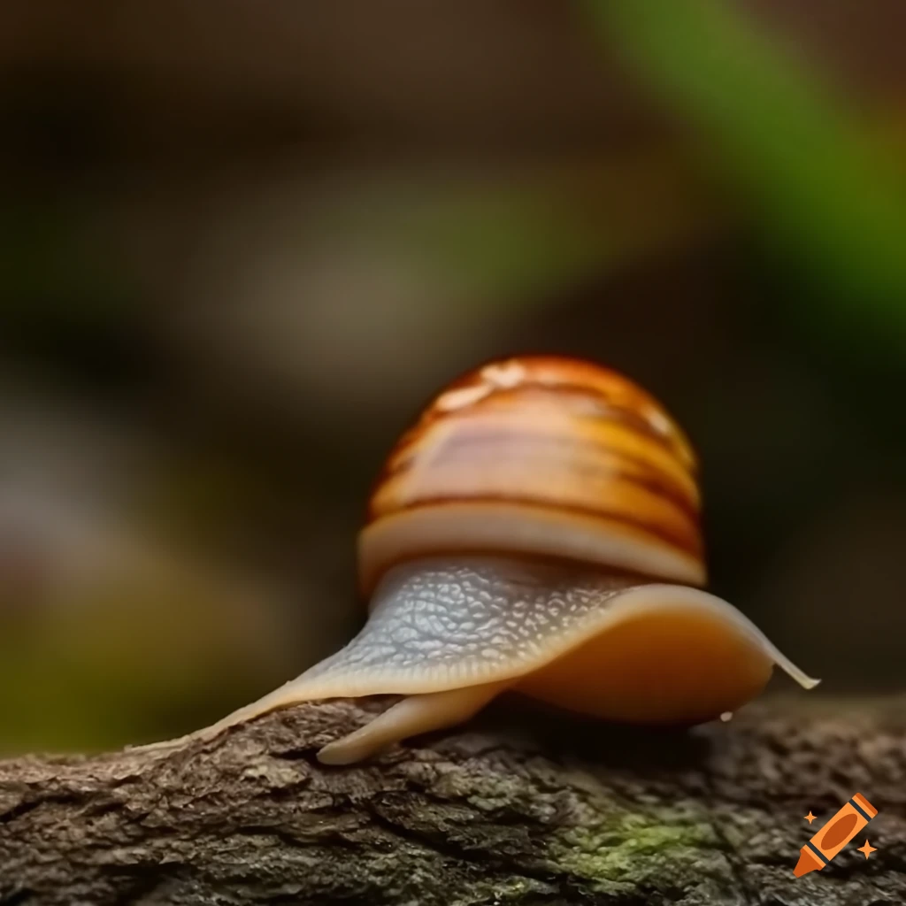 Bubbles emerging from a snail on Craiyon