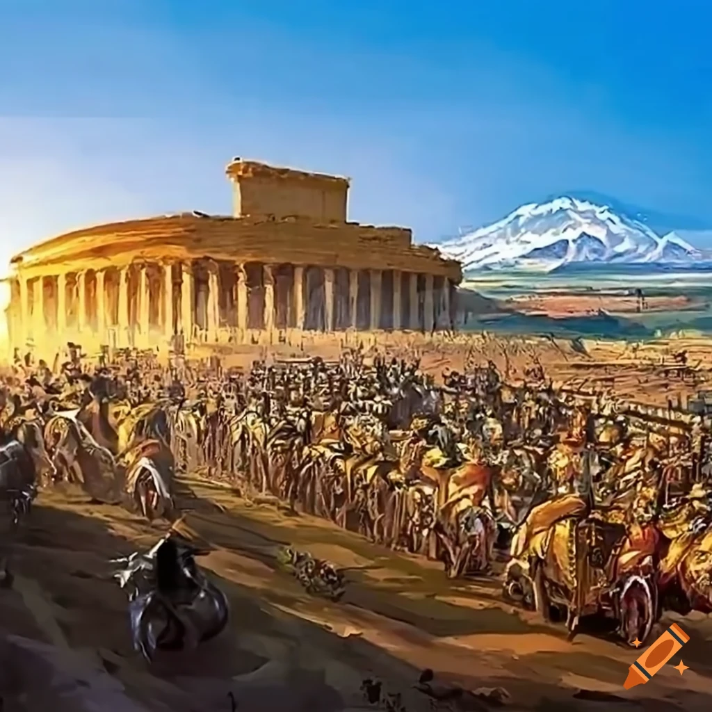 Roman legion in battle against Palmyra's army on Craiyon