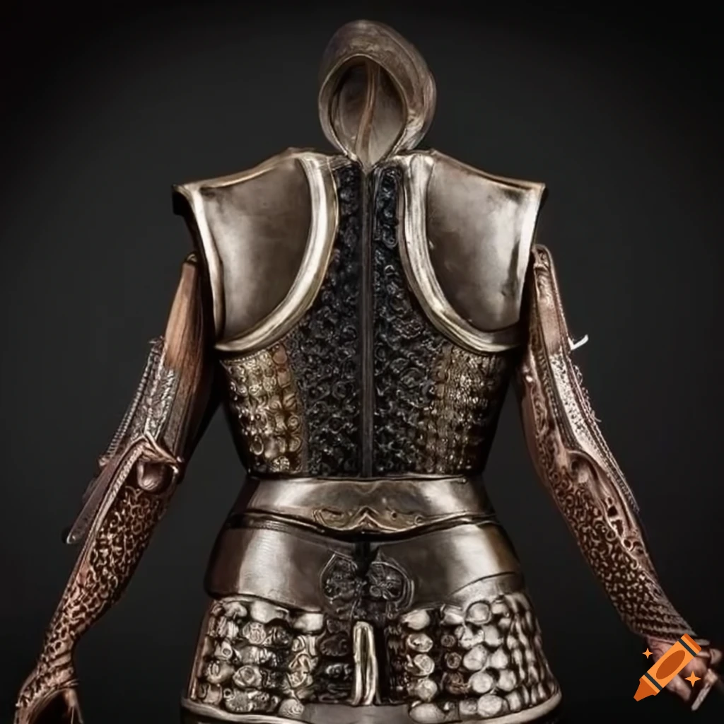 Front and back view of cool breastplate designs