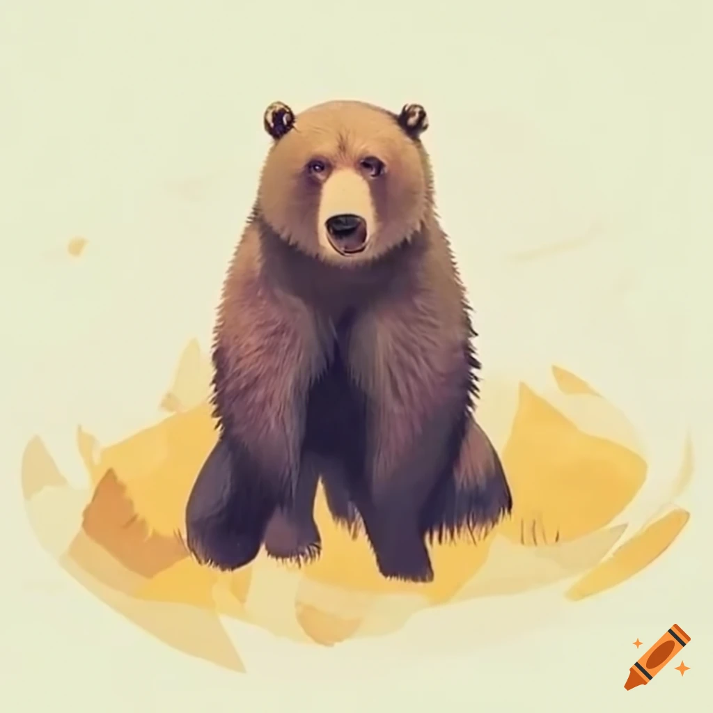 Bear in a sunny wilderness