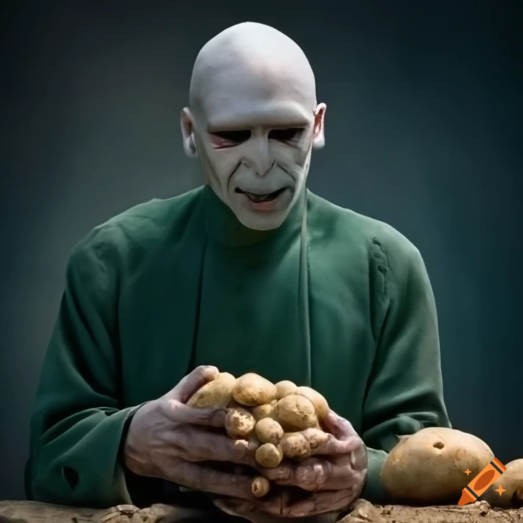 Voldemort as a cook in a war field