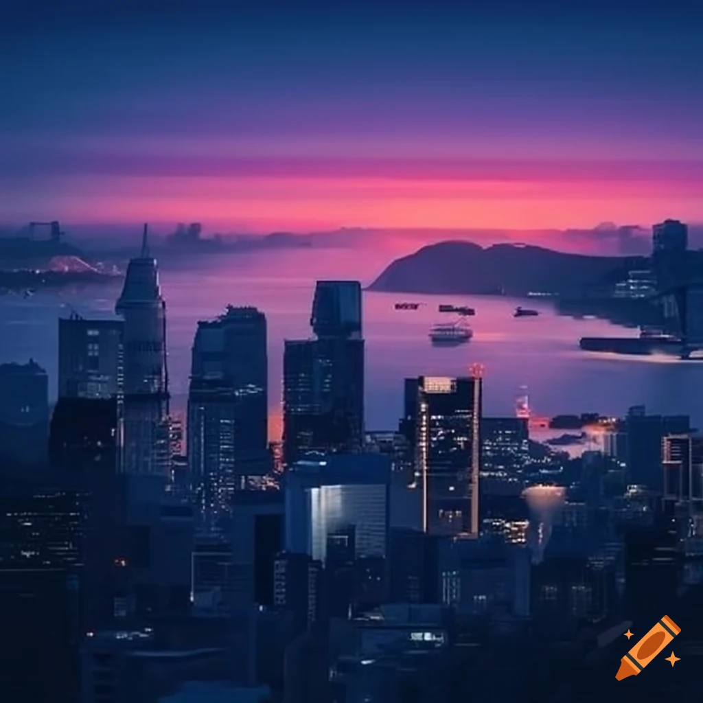 Artistic rendition of Tokyo inspired San Francisco on Craiyon