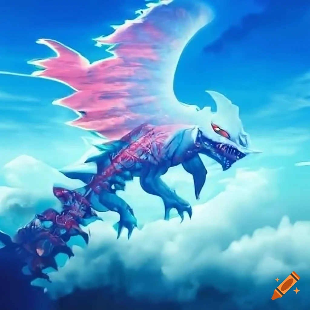 Image of a fantasy sky monster on Craiyon