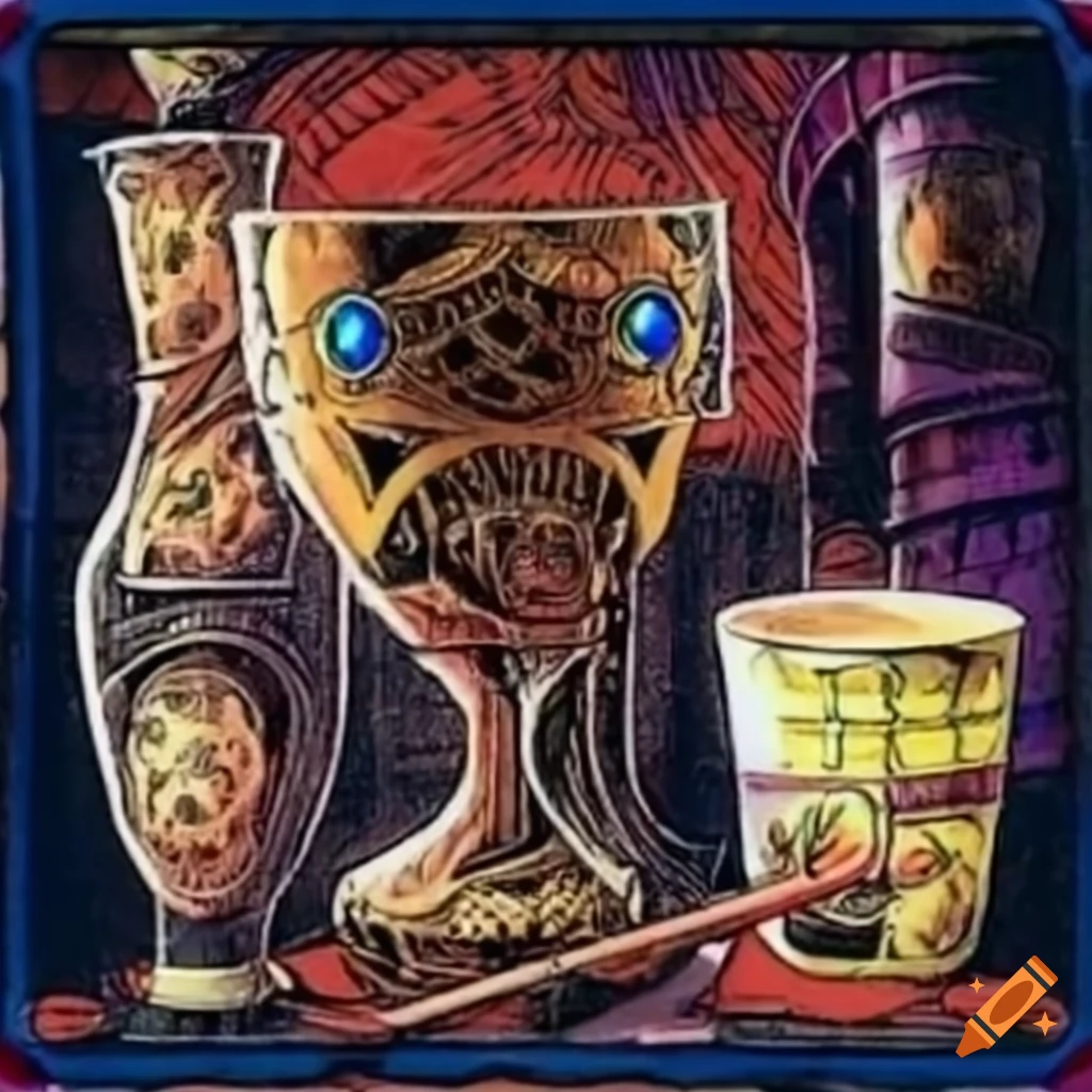 Reversed image of The Fool and Ace of Cups tarot cards on Craiyon