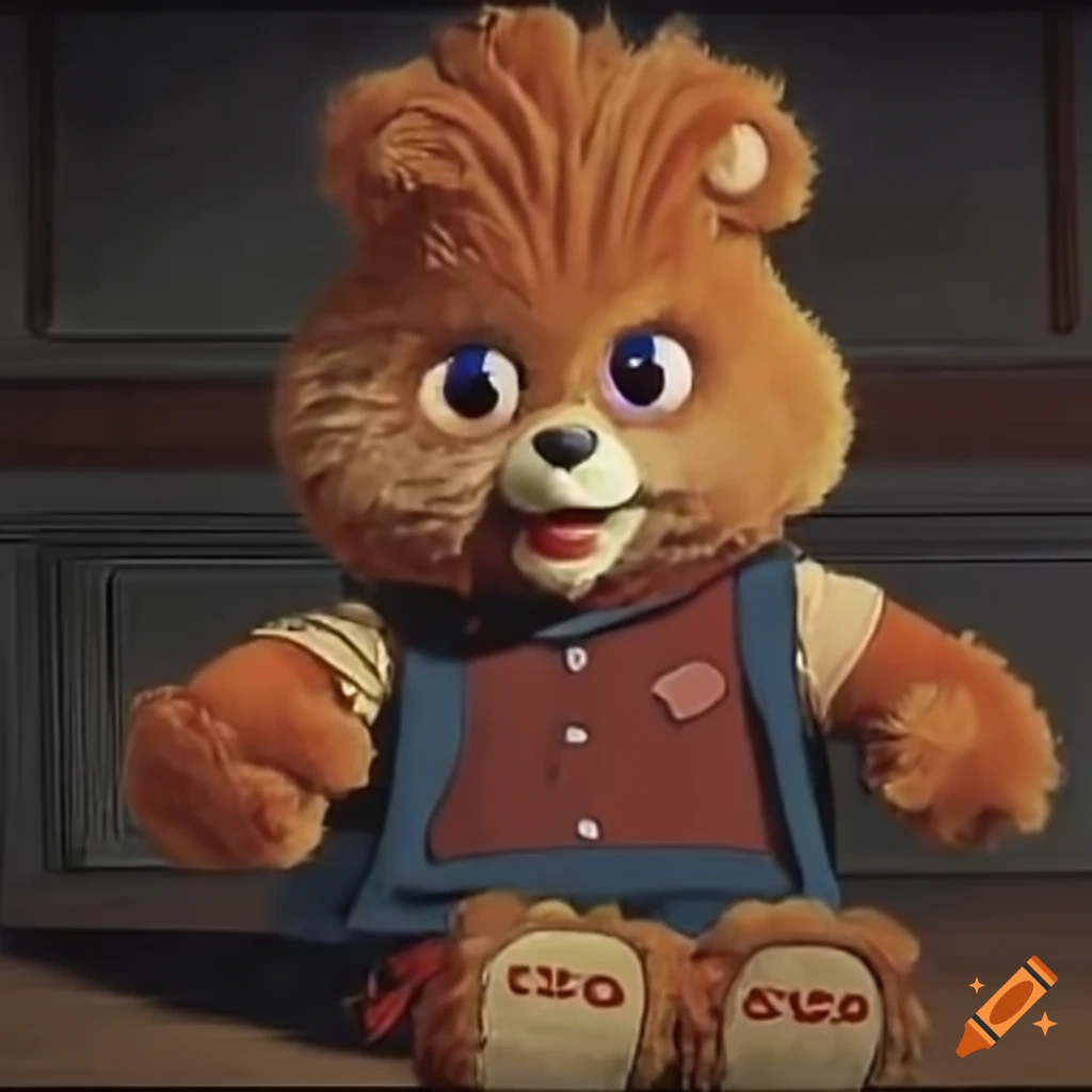 Illustration inspired by Teddy Ruxpin and Beksiński on Craiyon