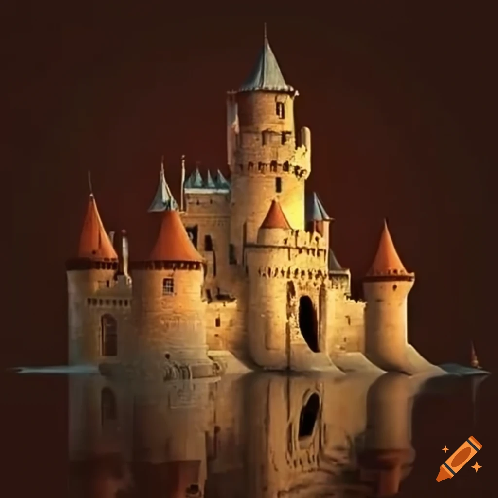 Lego castle on Craiyon