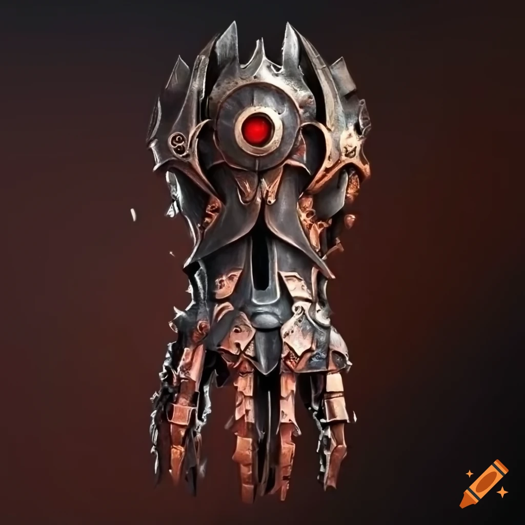 Magic mithril gauntlets on Craiyon