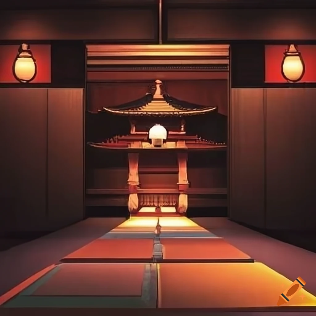 Japanese dojo on a mountain on Craiyon