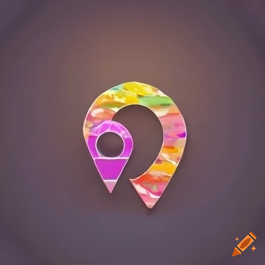 Artistic logo representing the connection between art and location on ...