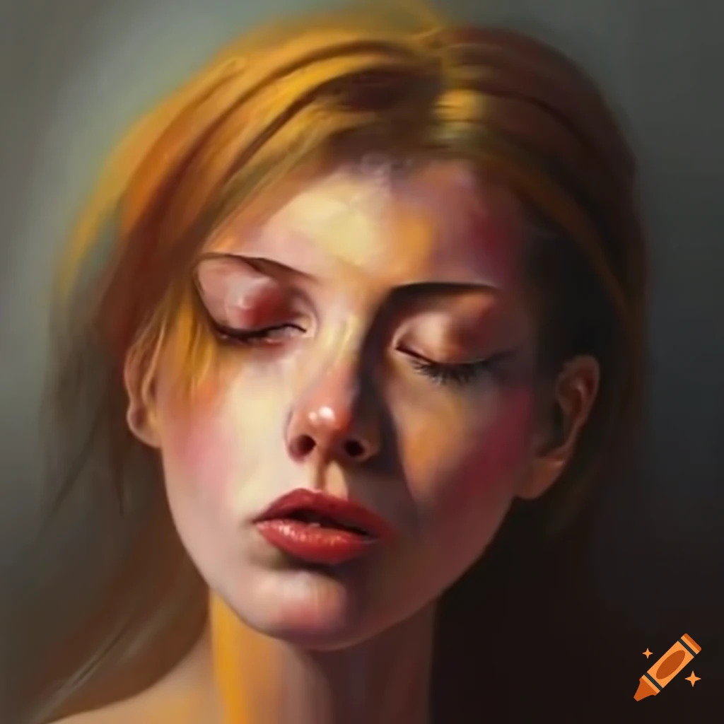 Photo of a tired woman