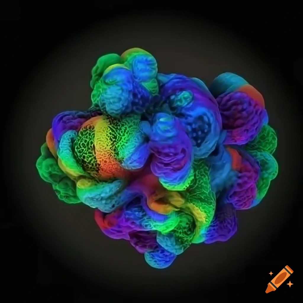 Folded string in a random 3d shape on Craiyon