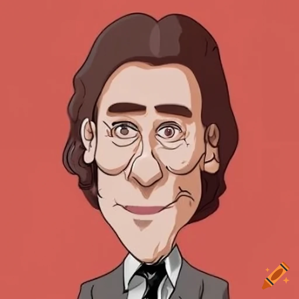 Animated caricature of alexander sutherland neill