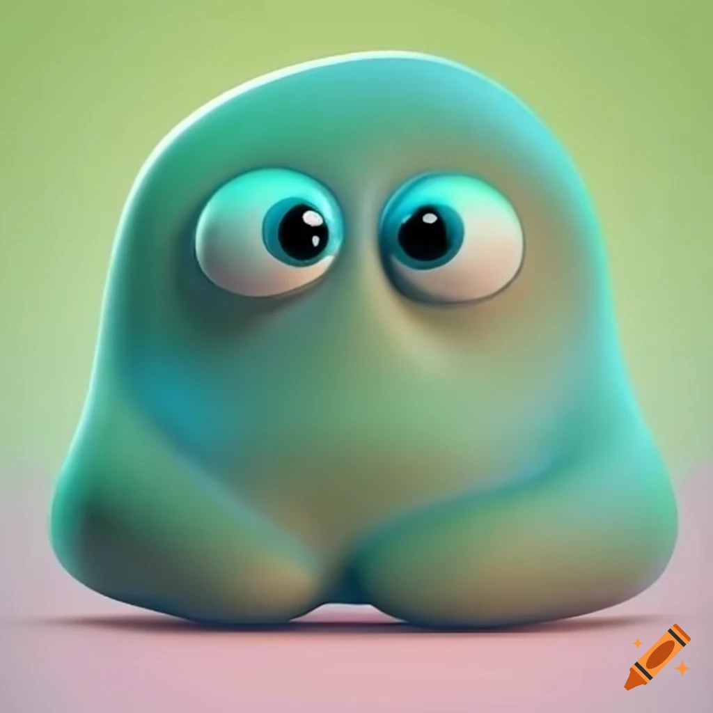 Smiling Blob Character On Craiyon