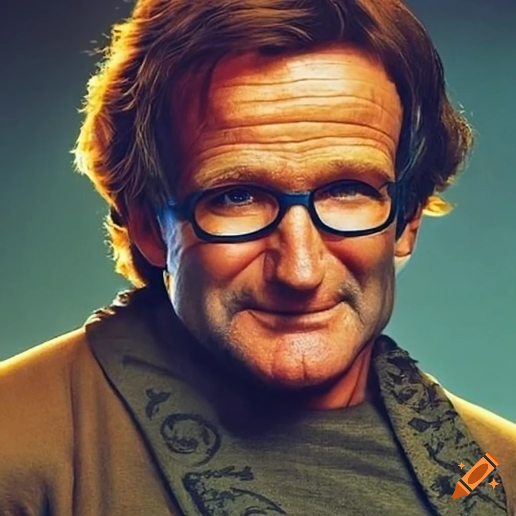Portrait of Robin Williams on Craiyon