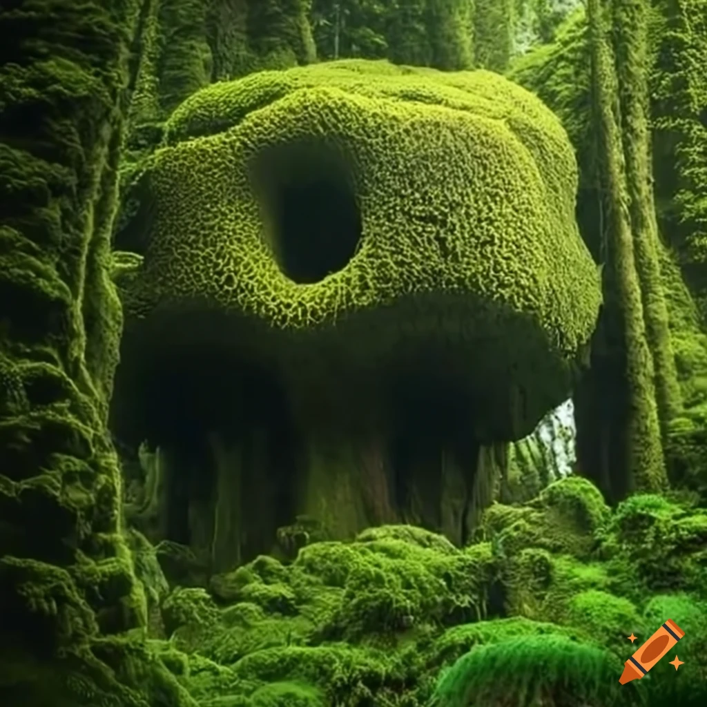 Unique moss-covered family gradunza on Craiyon