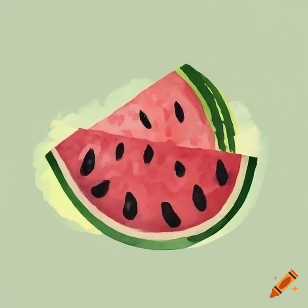 Watermelon themed party template on Craiyon