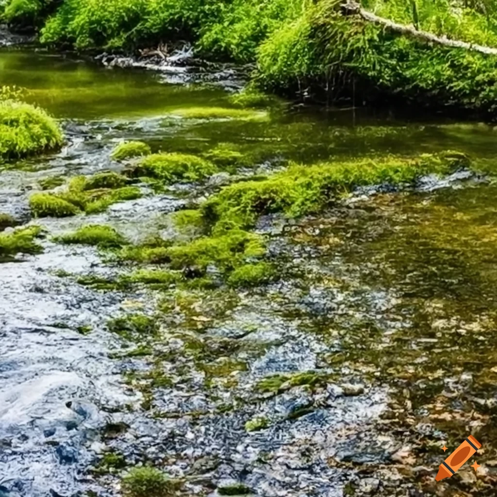 Pfos river foaming pollution on Craiyon