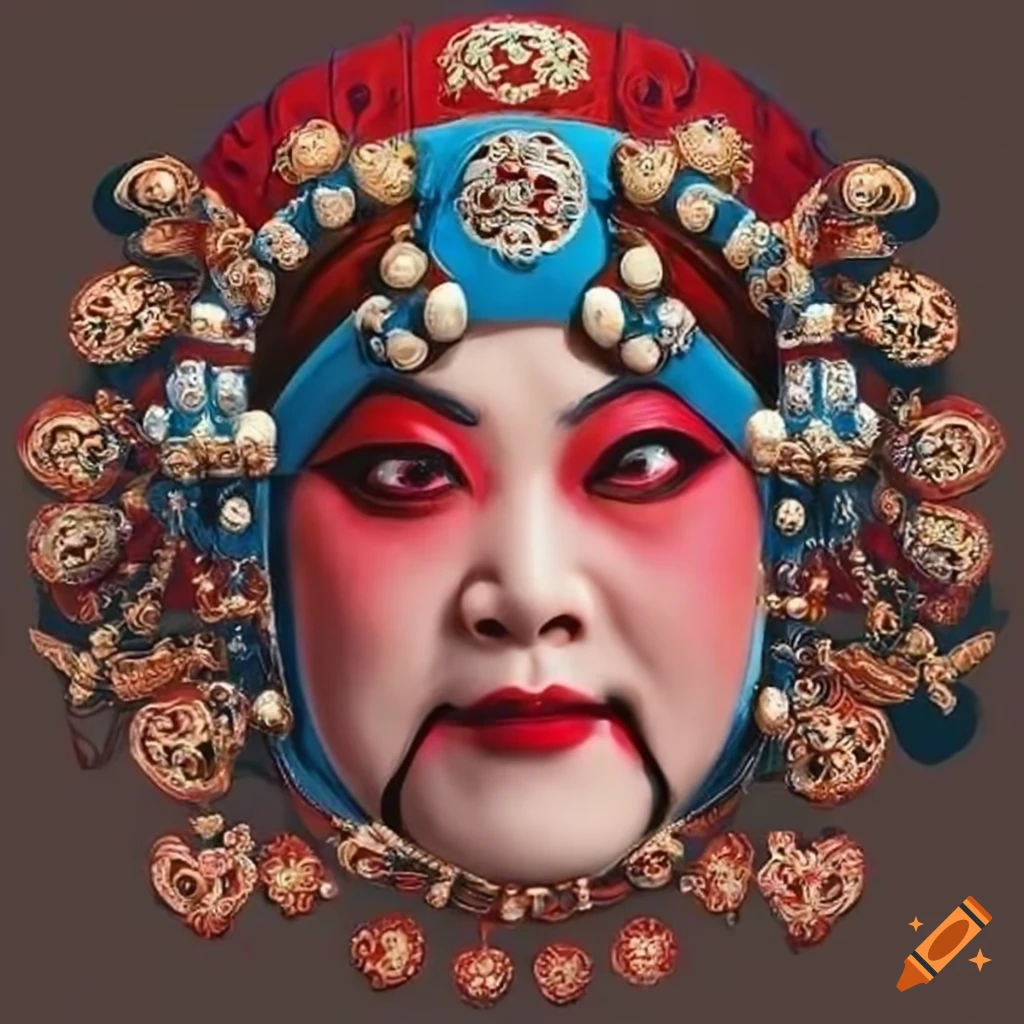 Chinese opera character face