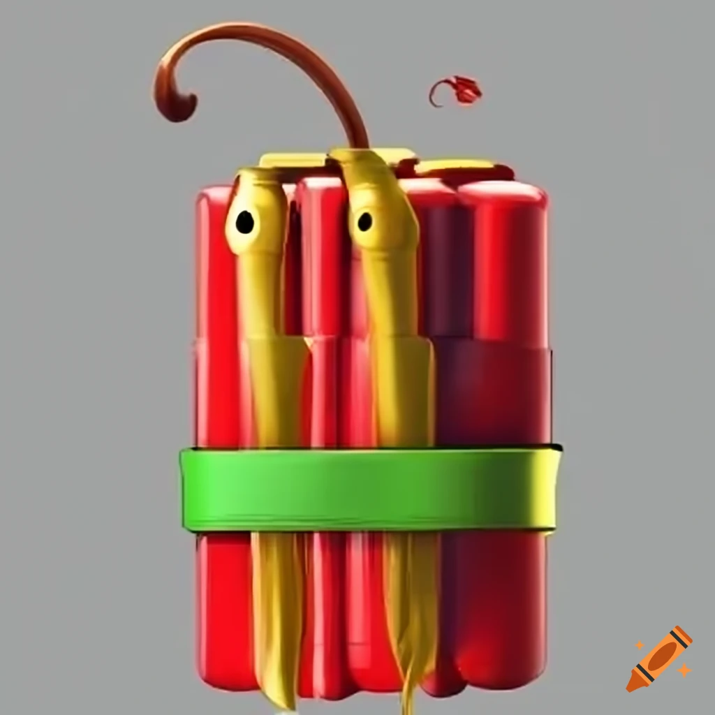 Cartoon dynamite with lit fuse