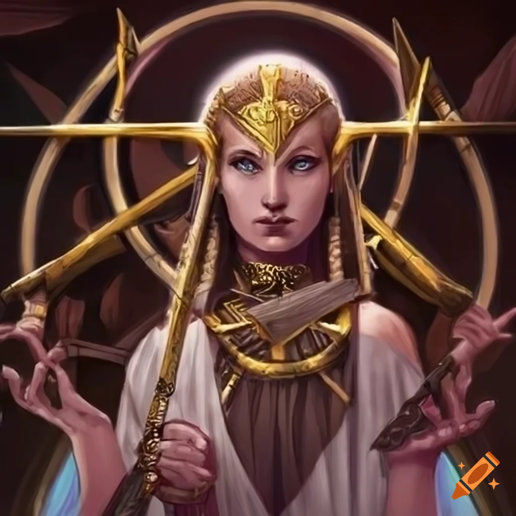 The omnissiah as the personification of beauty on Craiyon