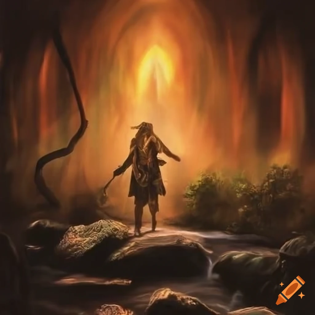 Artistic depiction of the river lethe