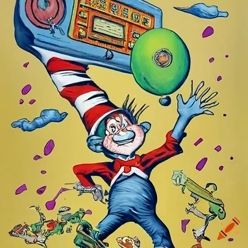 Colorful humorous book illustration of a woman looking up to a ...