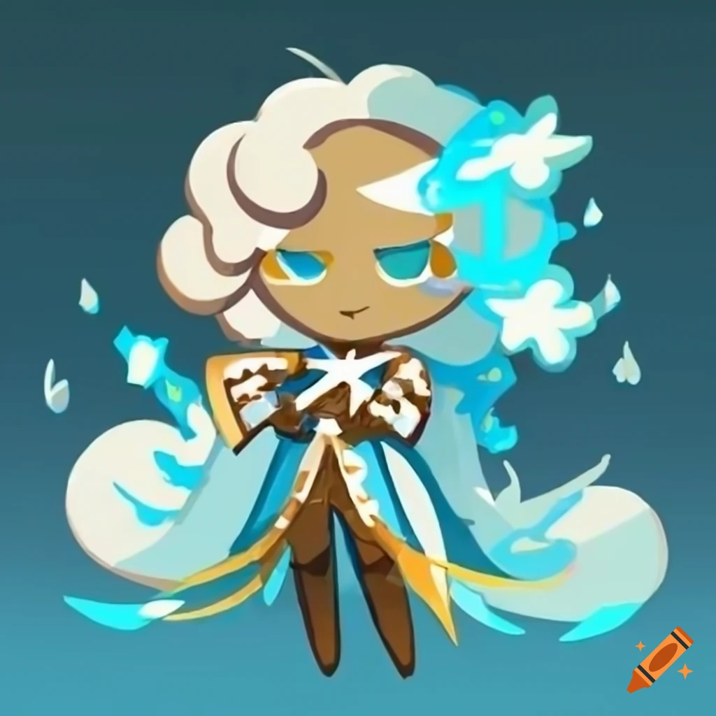 Cookie run kingdom concept art of a weather-themed cookie