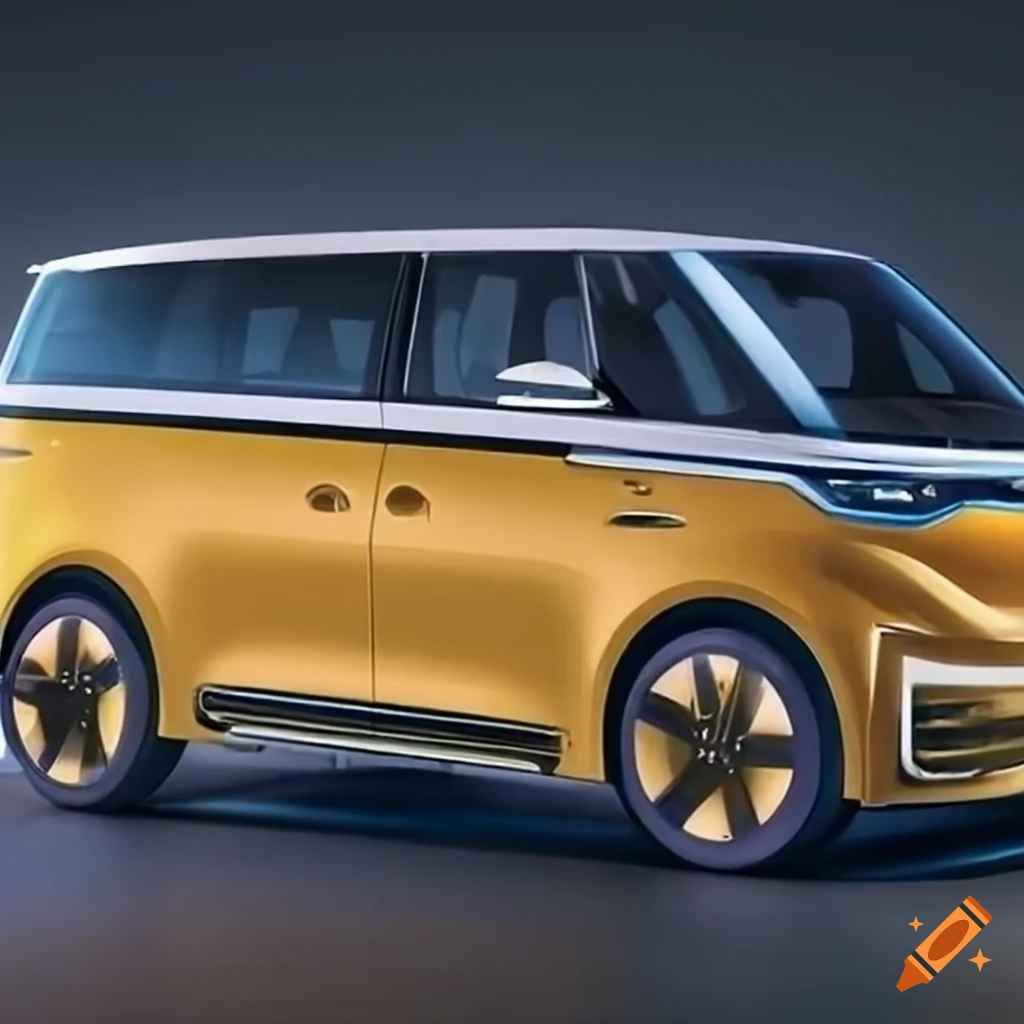 Profile view of a volkswagen id. buzz on Craiyon