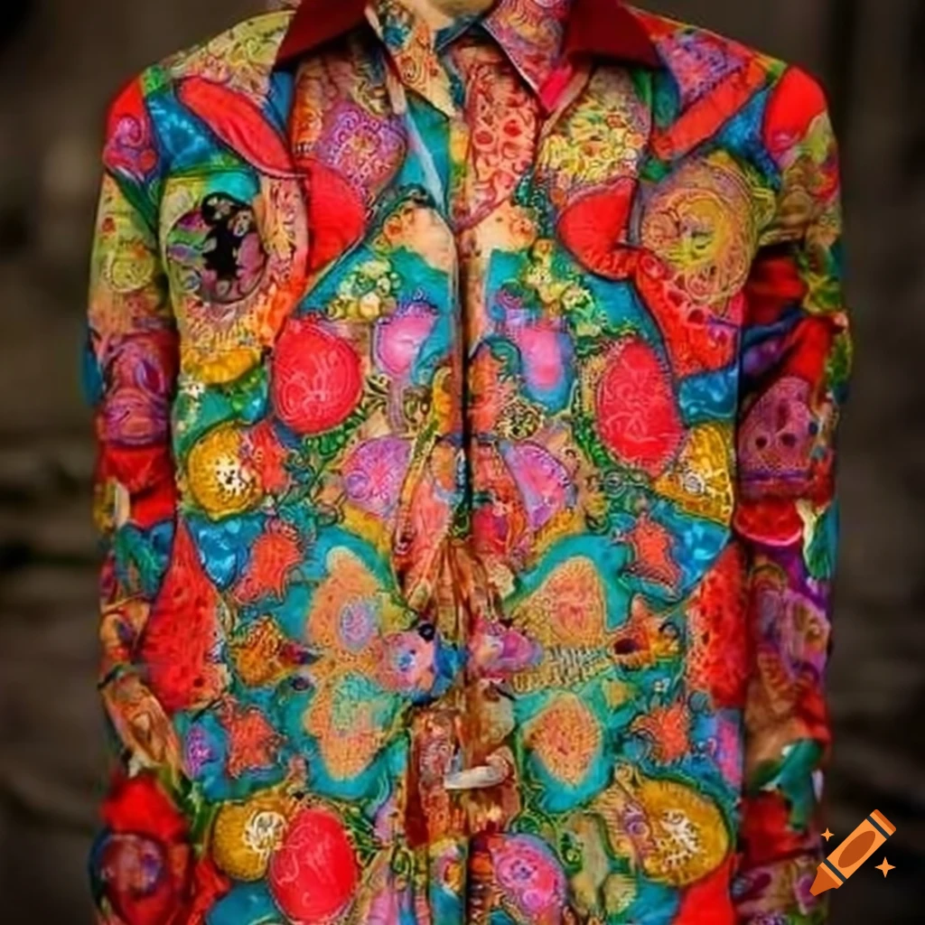 Whimsical wonderland button-up shirt designs on Craiyon