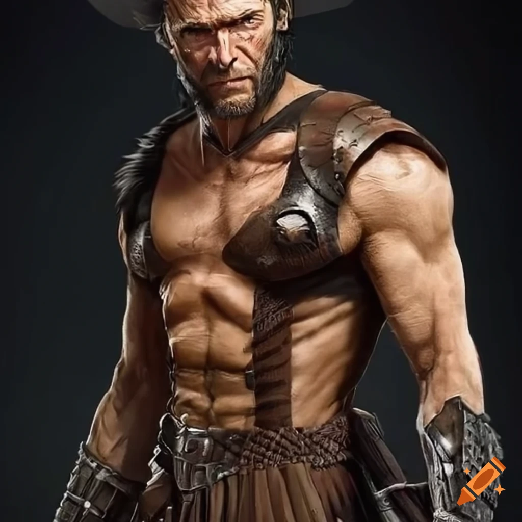 Artistic depiction of clint eastwood as wolverine in medieval armor on ...