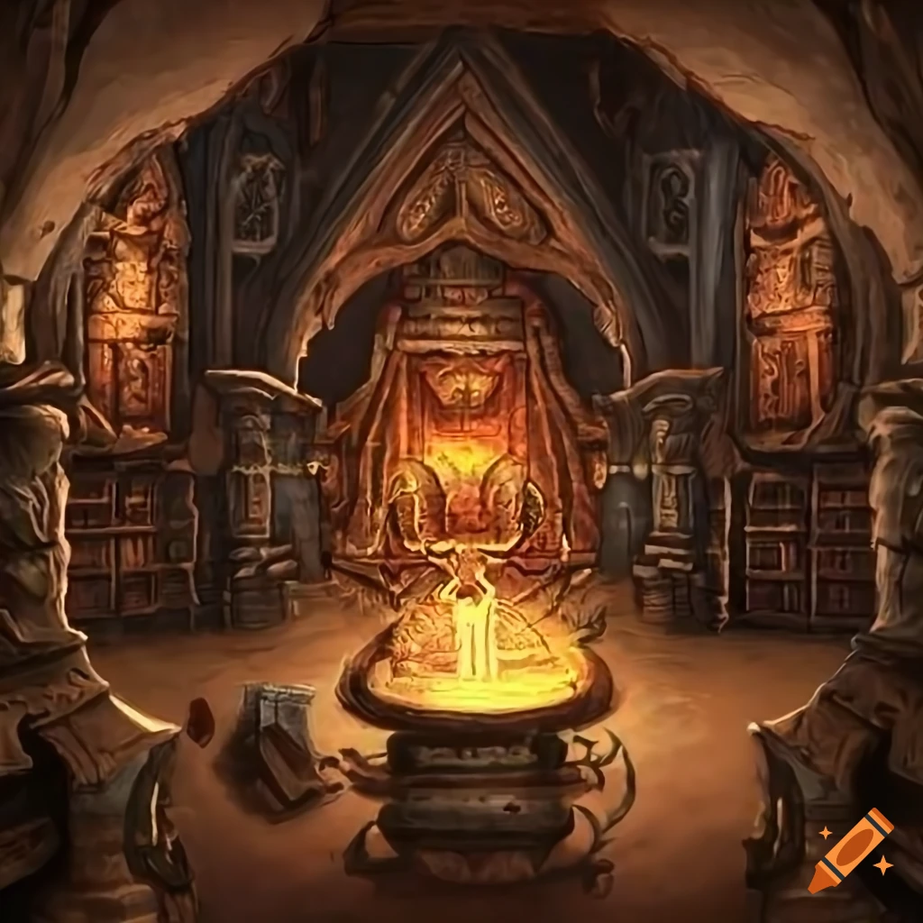 Image of a dwarven library