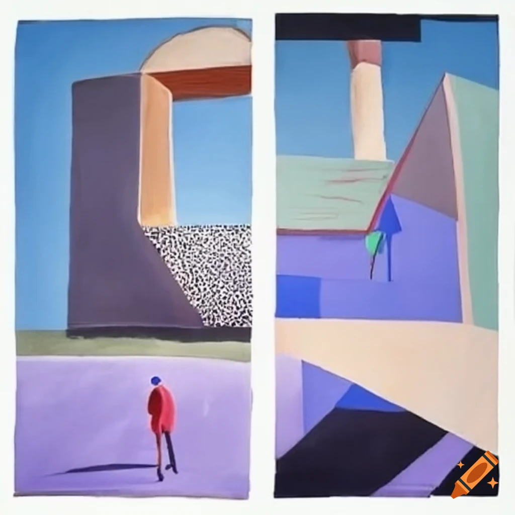Abstract spatial structure inspired by david hockney on Craiyon Abstract spatial structure inspired by david hockney on Craiyon