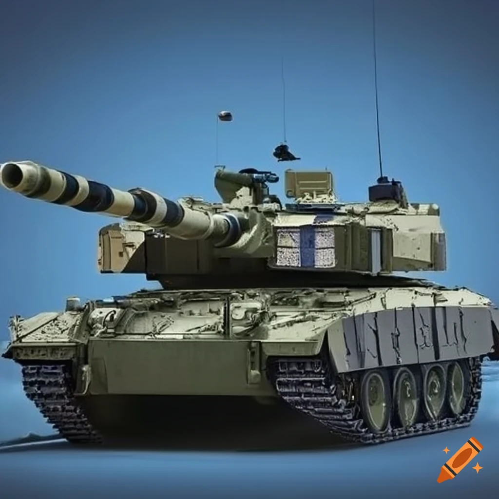 Mendeleev tank with double turret on Craiyon