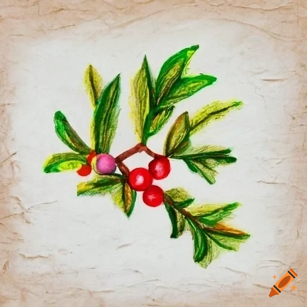 Close-up of a tree branch on Craiyon