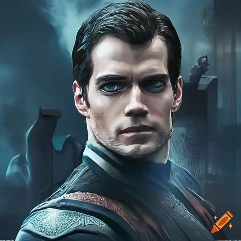 Henry cavil as reed richards on Craiyon