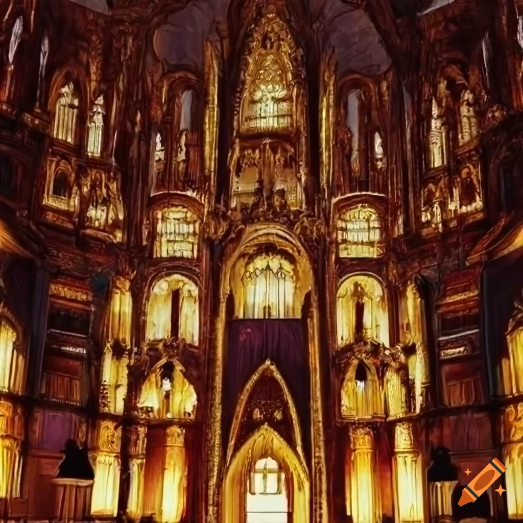 Reception hall of barad-dur on Craiyon