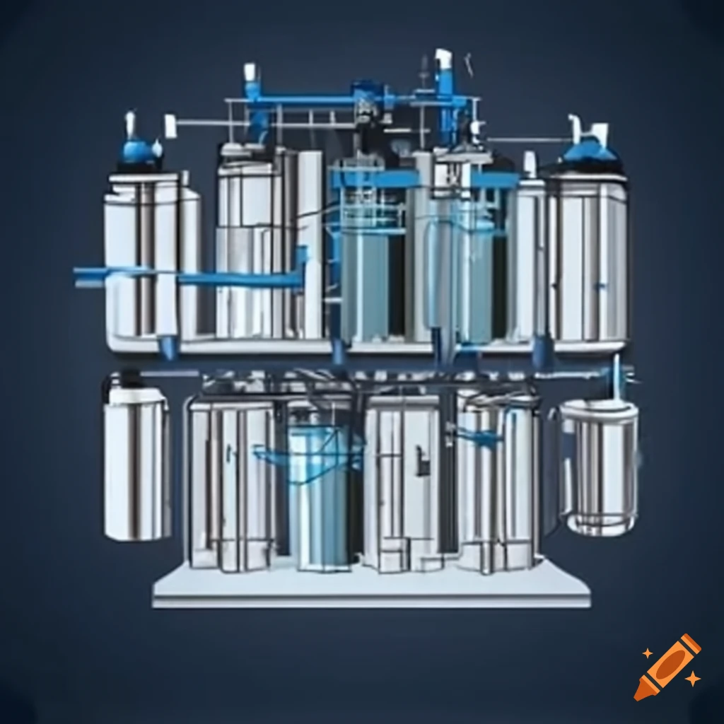 Engineering structures for MHD water purification on Craiyon