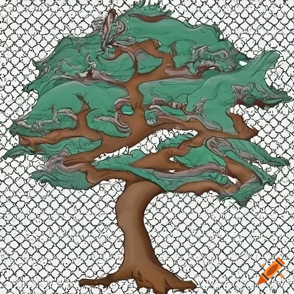 Clipart of a dragons blood tree on Craiyon