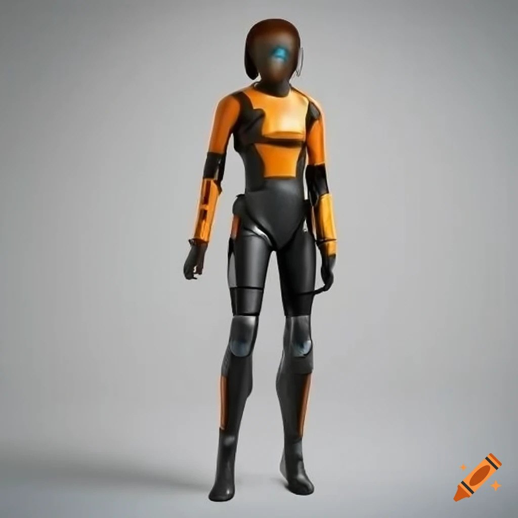 Gordon freeman, female mannequin body on Craiyon